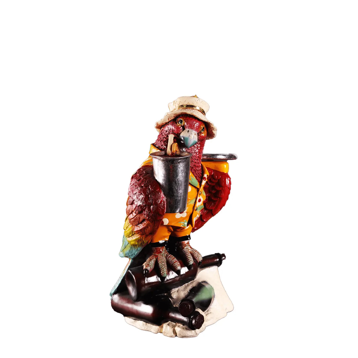 Small Parrot Butler Statue | LM Treasures