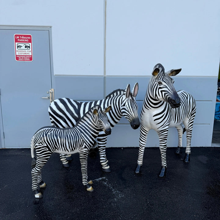 Large Zebra Life Size African Safari Animal Statue – LM Treasures