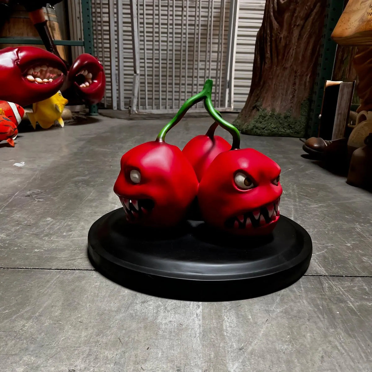 Evil Cherries Over Sized Spooky Fruit Statue| LM Treasures
