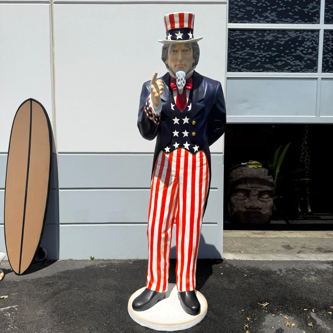 Patriotic American Uncle Sam Life Size Independence Statue – LM Treasures