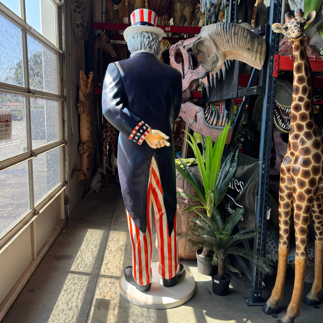 Patriotic American Uncle Sam Life Size Independence Statue – LM Treasures