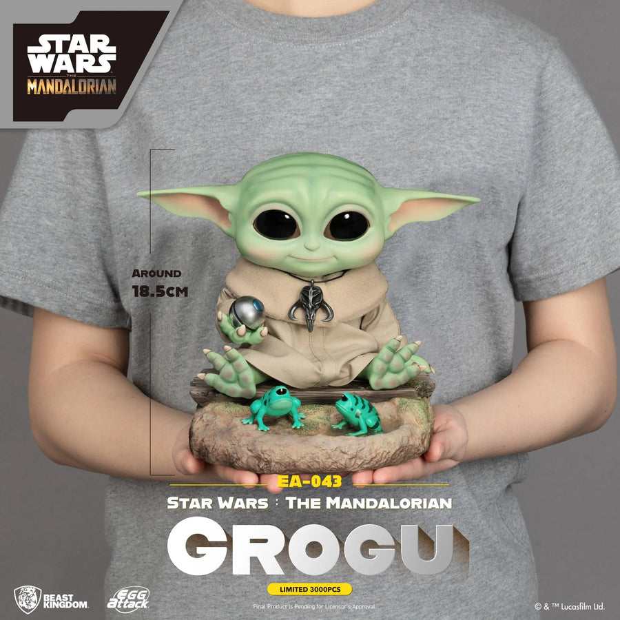 Star Wars The Mandalorian Grogu Egg Attack Statue| LM Treasures