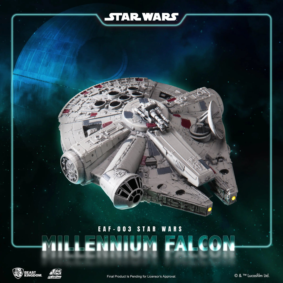 Star Wars Millennium Falcom Floating Table Top Statue| LM Treasures