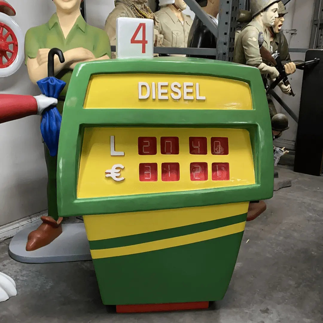 Gas Pump Green Life Size Statue| LM Treasures