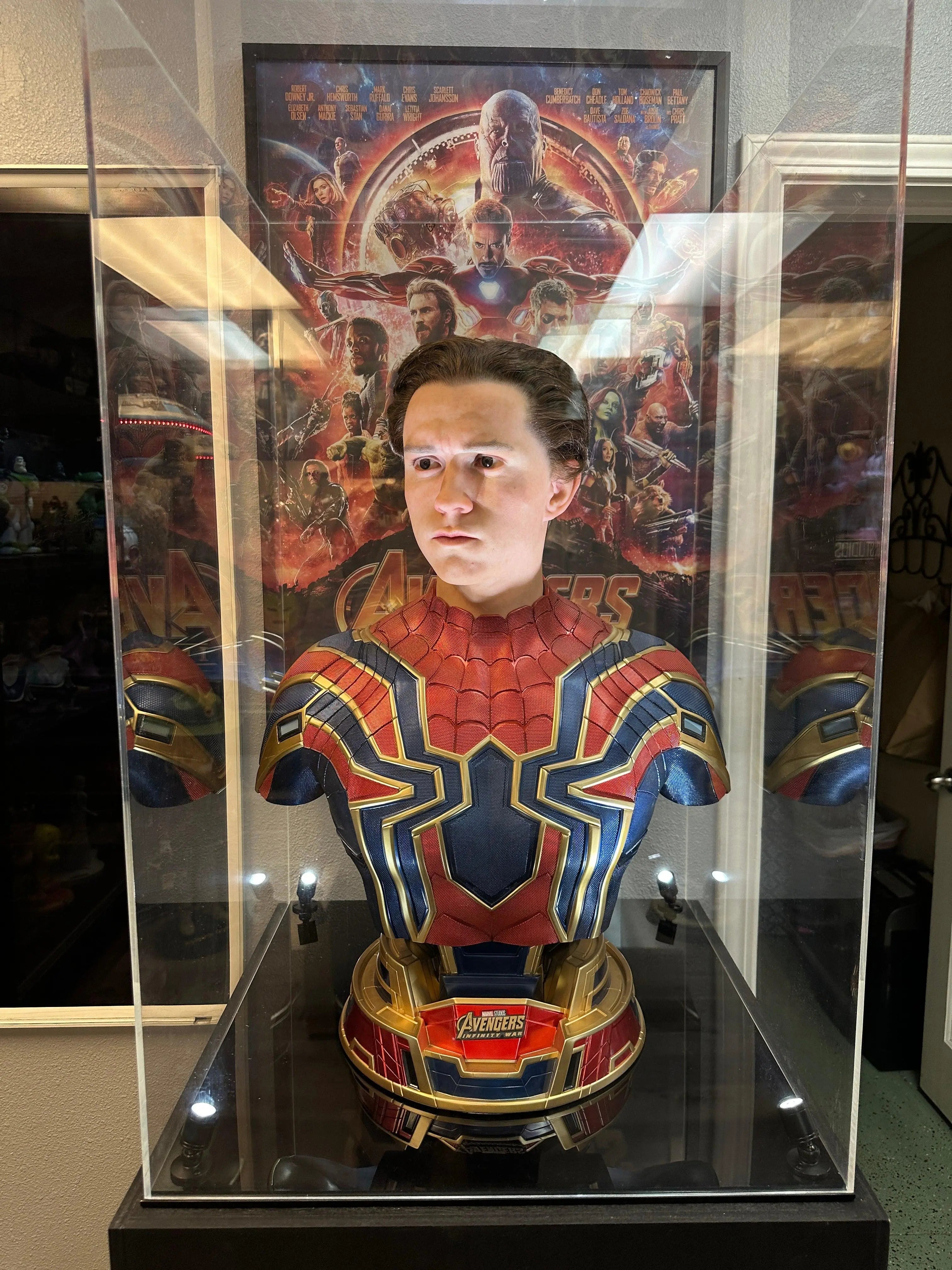 Marvel Iron Spider-Man Life Size Bust Statue | LM Treasures