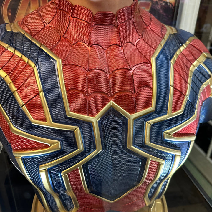 Iron Spider-Man Life Size Bust Statue Queen Studios | LM Treasures – LM ...