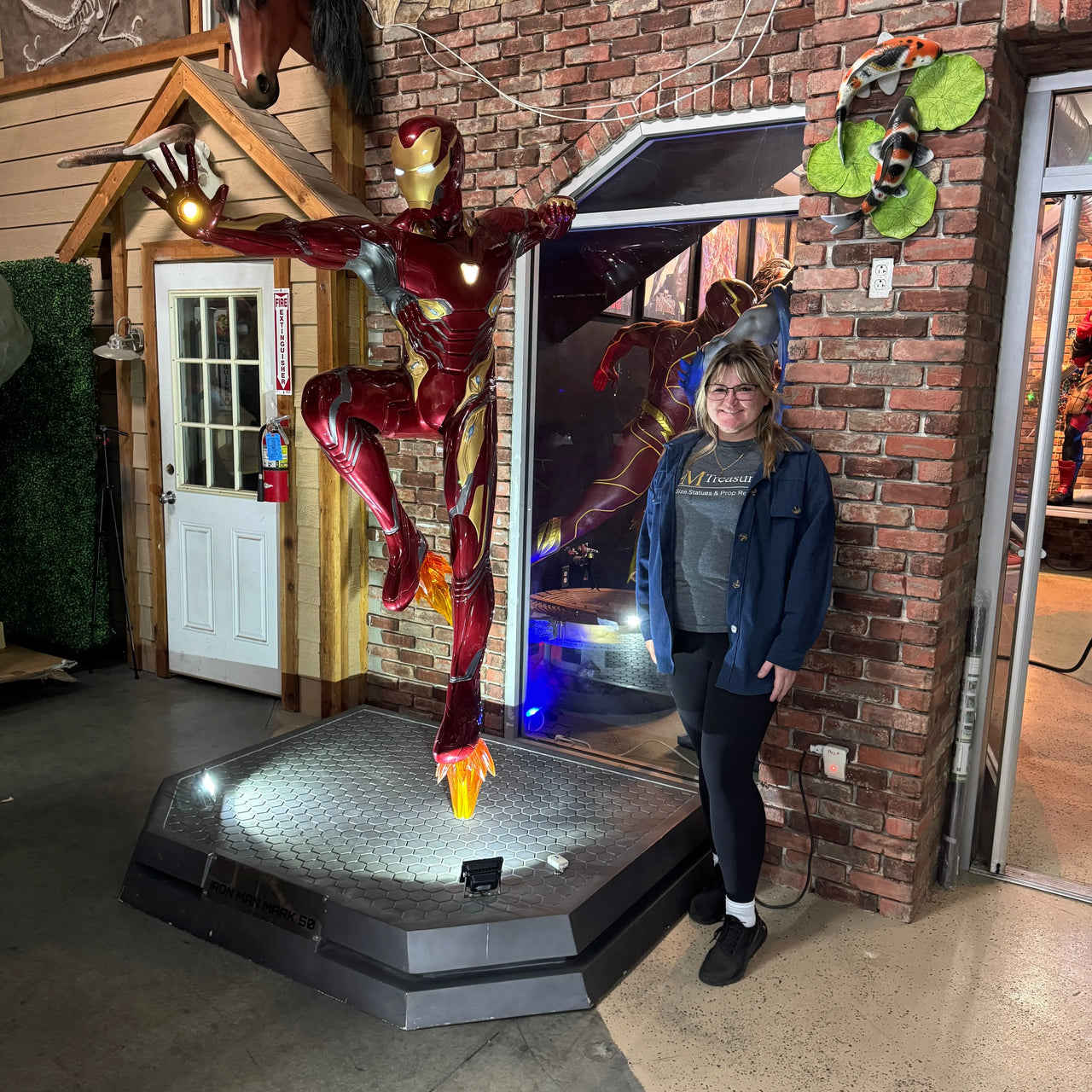 Iron Man Mark 50 Marvel MCU Tony Stark Life Size Statue – LM Treasures
