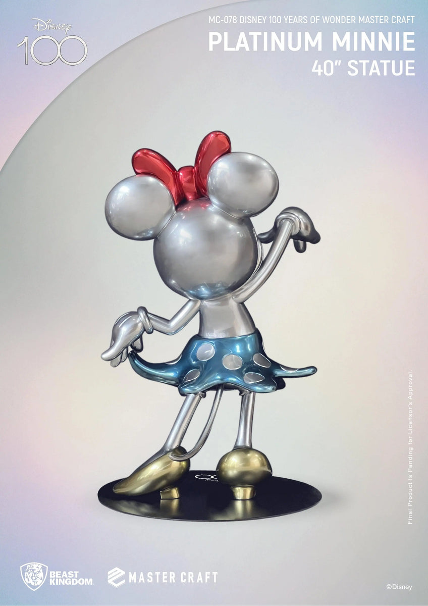 Disney 100th Anniversary Platinum Minnie Mouse Life Size Statue| LM ...