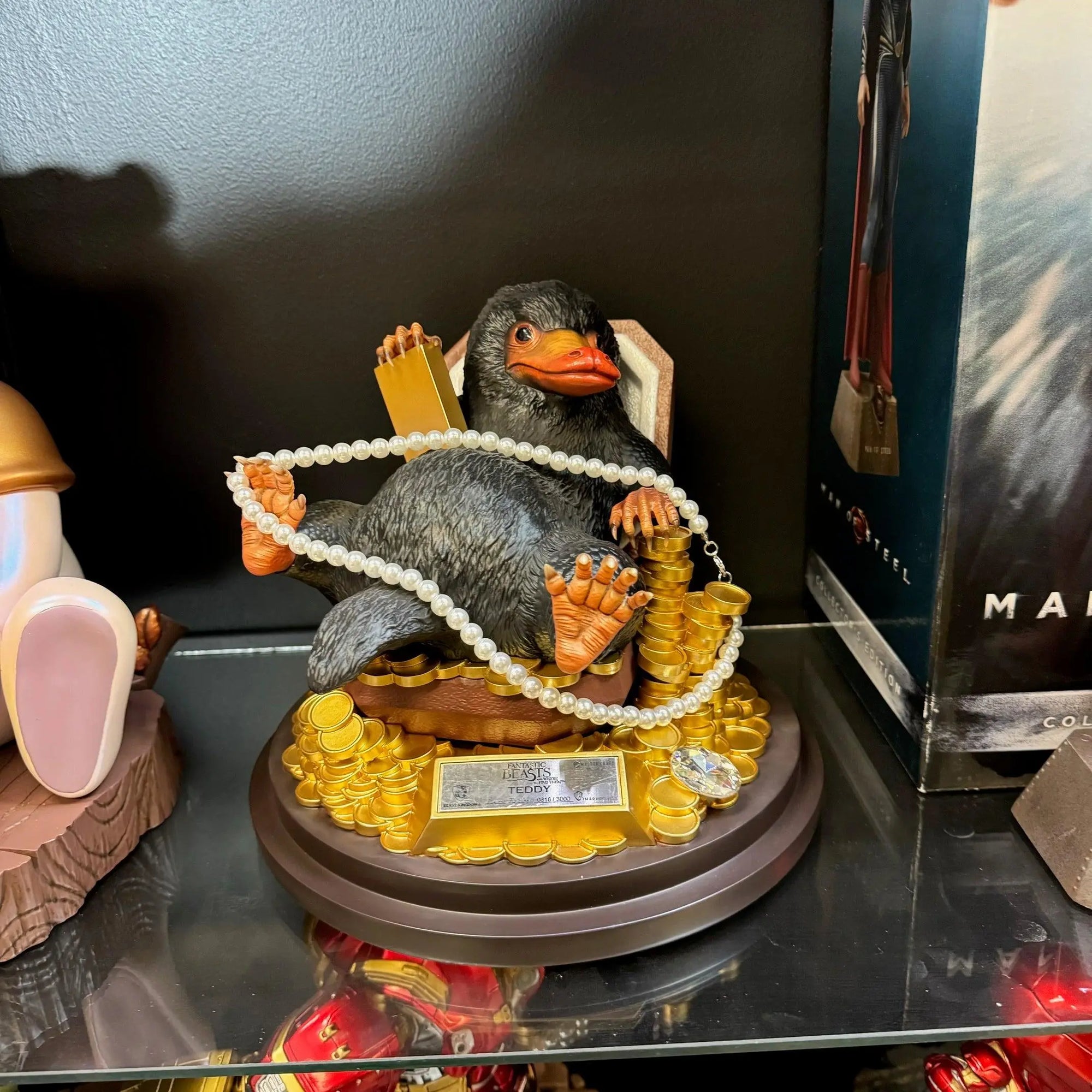 Fantastic Beasts Master Craft Teddy Niffler Table Top Statue| LM Treasures