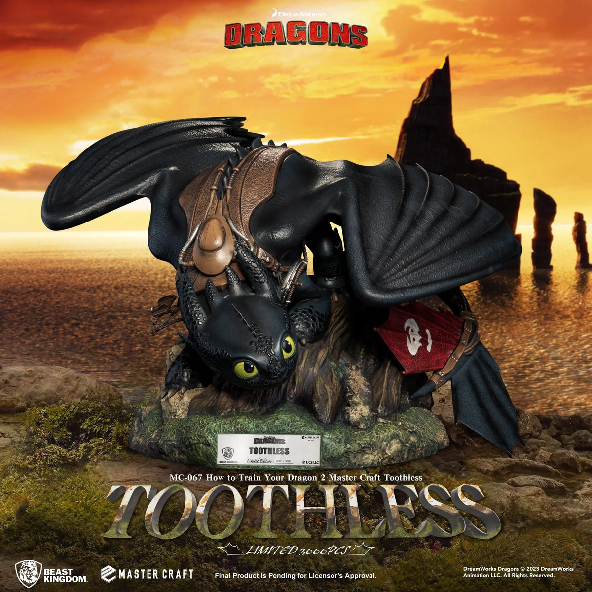 How to Train Your Dragon 2 Toothless Master Craft Table Top Statue| LM ...