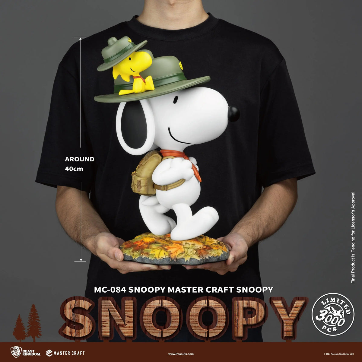 Snoopy and Woodstock Master Craft Table Top Statue| LM Treasures