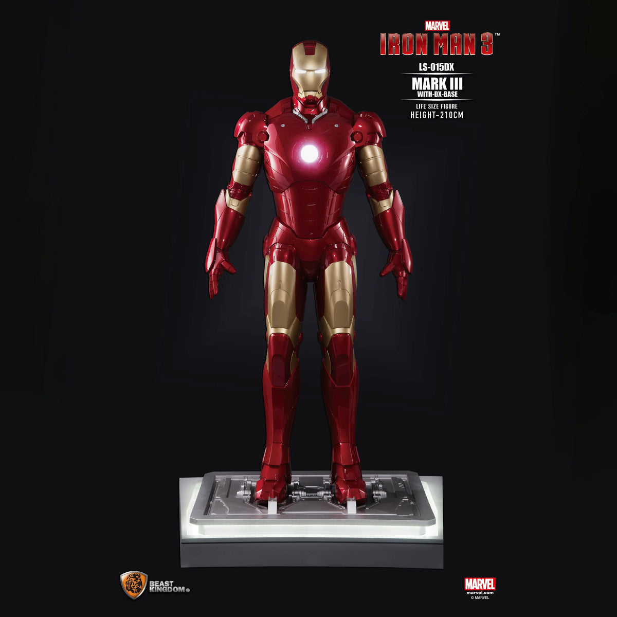 Marvel's MCU Tony Stark Iron Man Mark III Life Size Statue| LM Treasures