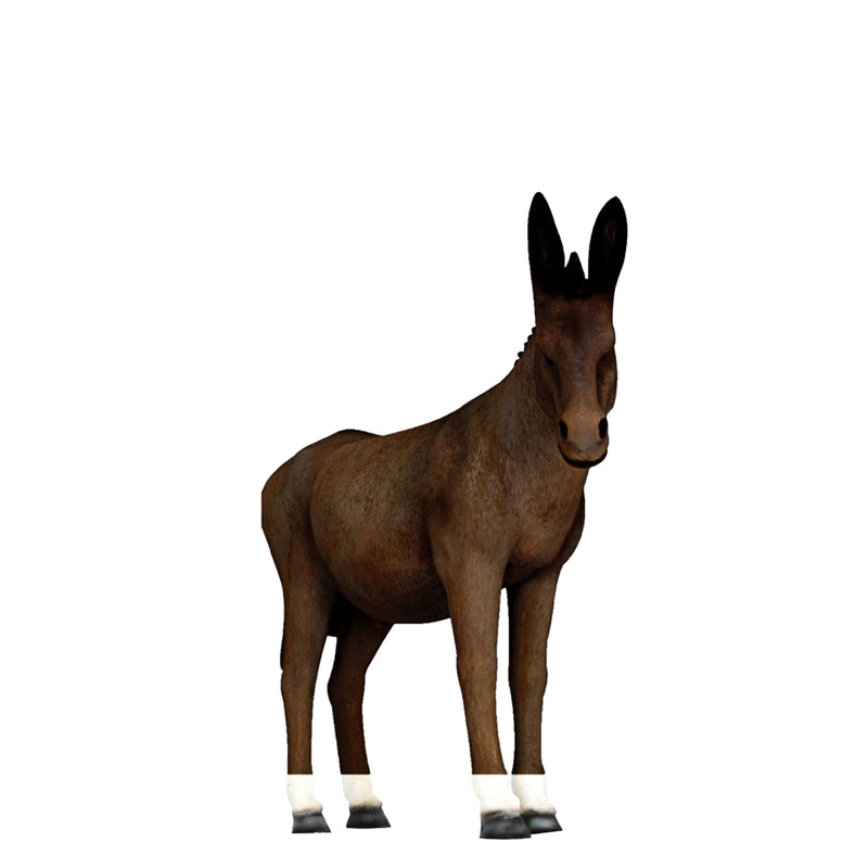 Brown Donkey Life Size Statue | LM Treasures