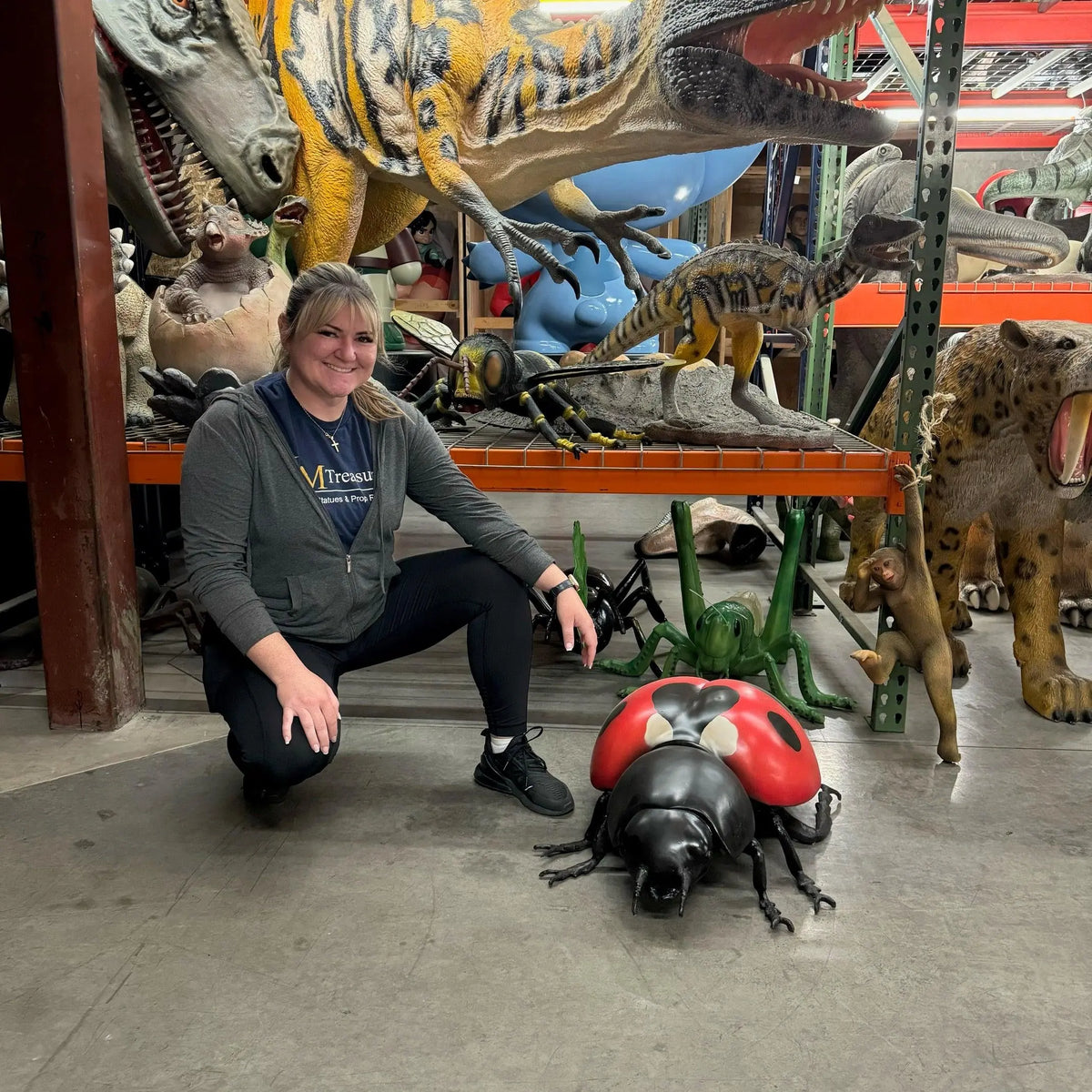 Lady Bug Insect Over Sized Statue| LM Treasures