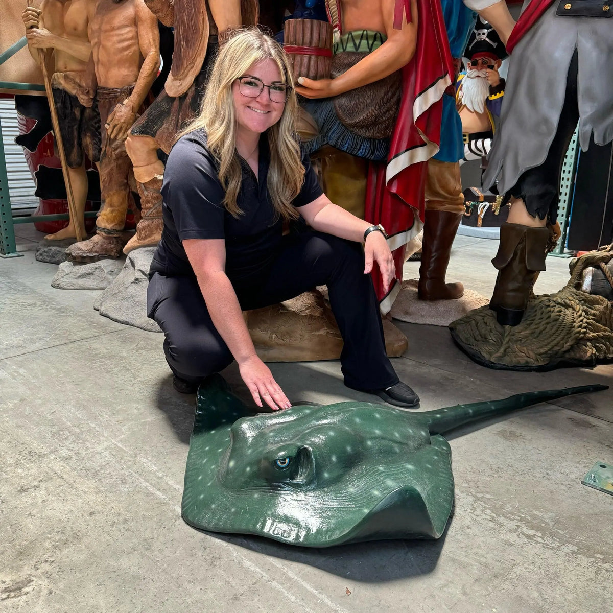 Stingray Life Size Statue| LM Treasures