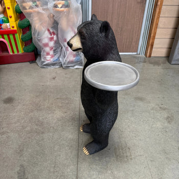 Bear Butler Life Size Forest Animal Waiter Statue Decor – LM Treasures