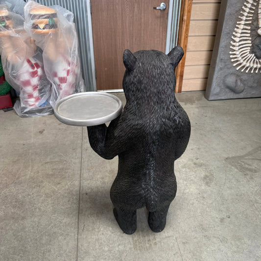 Bear Butler Life Size Forest Animal Waiter Statue Decor – LM Treasures
