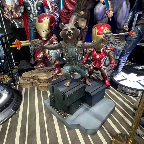 Marvel Guardians Of The Galaxy Vol. 2 Rocket & Groot Life Size Statue ...
