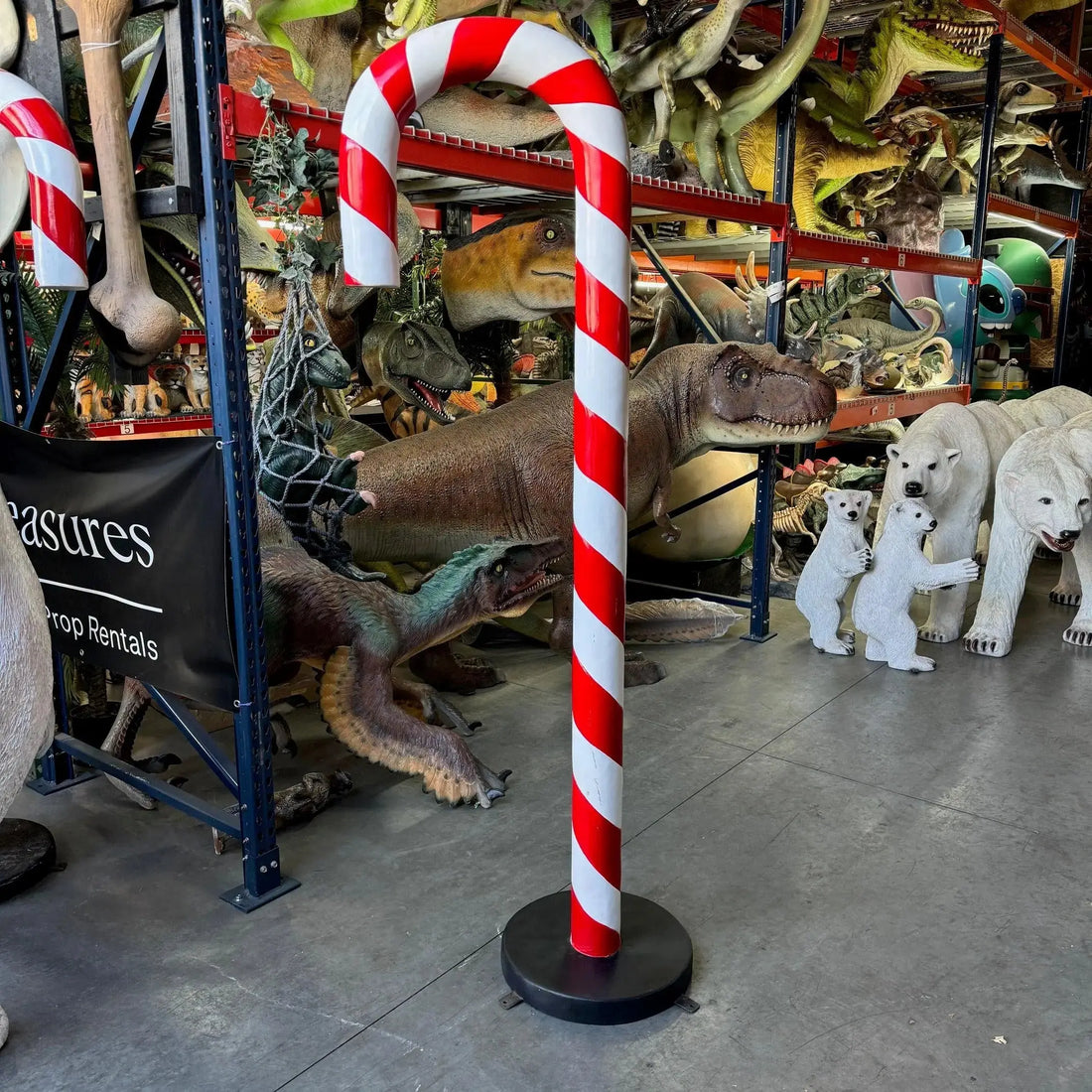 Peppermint Candy Cane Over Sized Statue| LM Treasures
