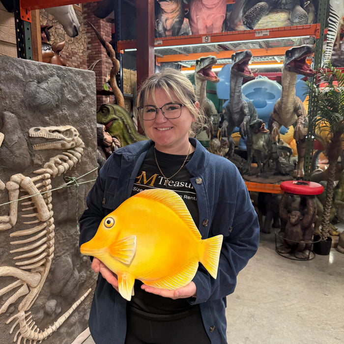 Yellow Tang Fish Marine Animal Over Size Tropical Statue| LM Treasures