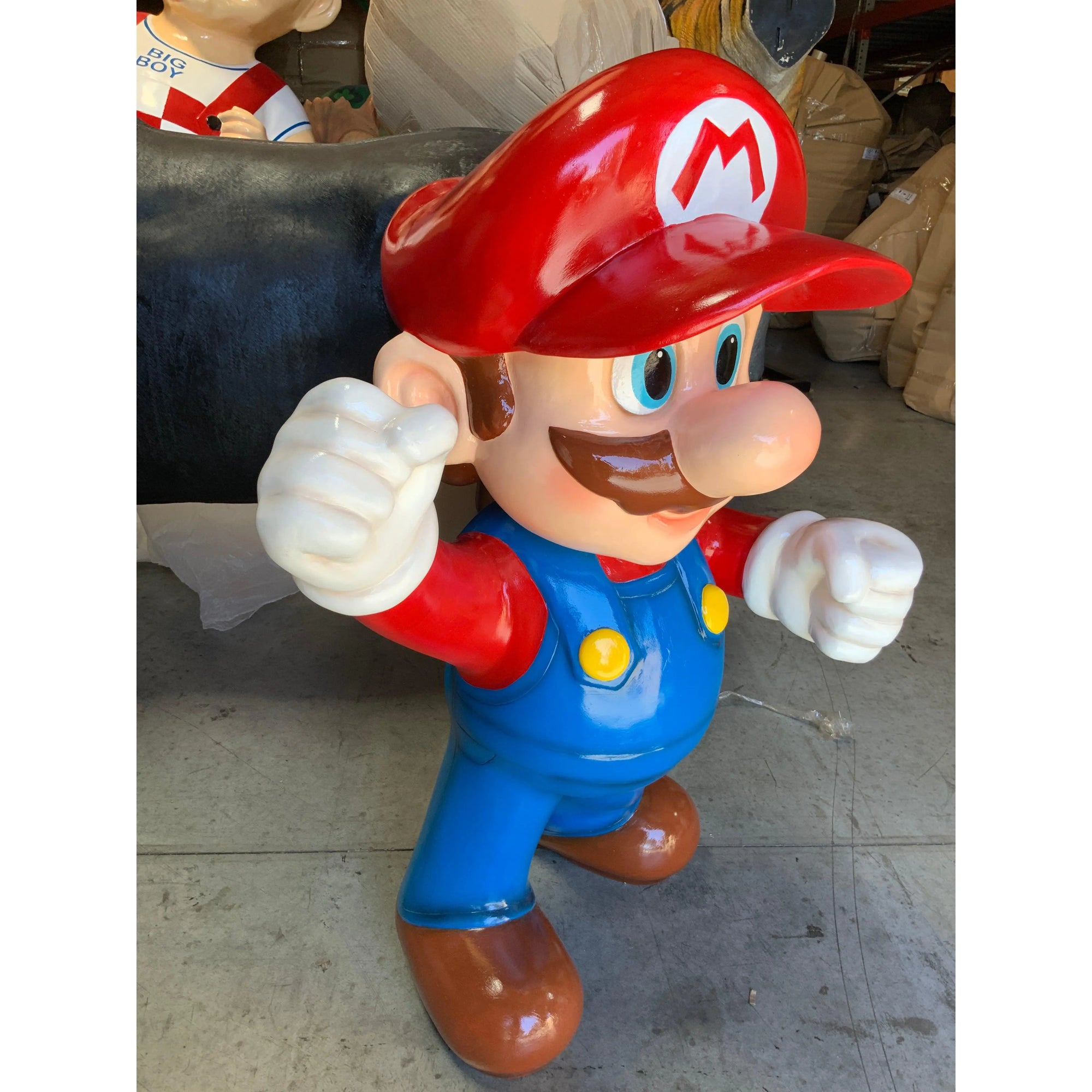 Small Jumper Boy Hand Up Over Sized Statue | LM Treasures