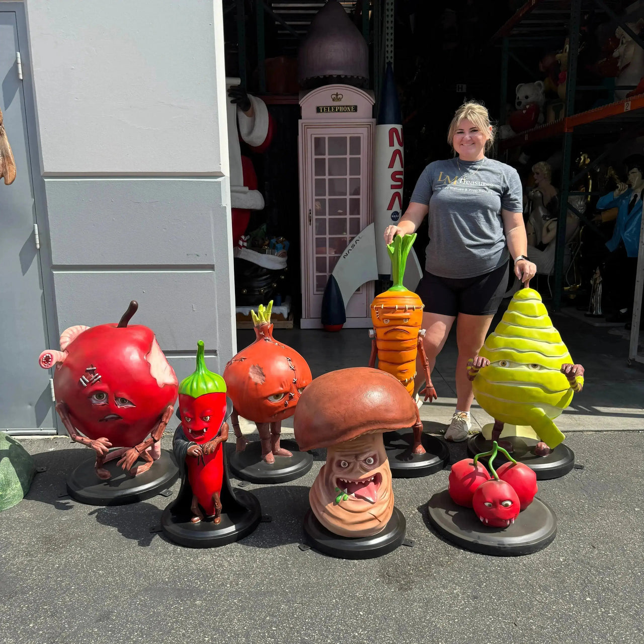 Evil Cherries Over Sized Spooky Fruit Statue – LM Treasures