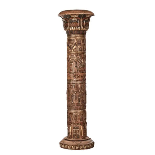 Single Egyptian Column Life Size Statue | LM Treasures