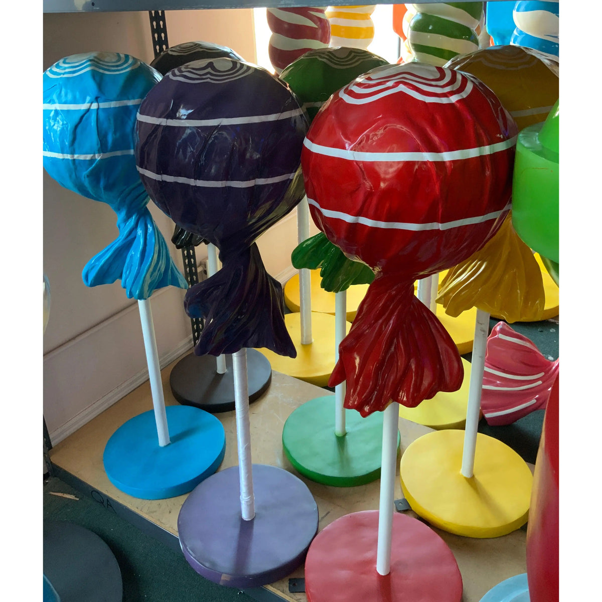 Purple Lollipop Over Sized Statue | LM Treasures