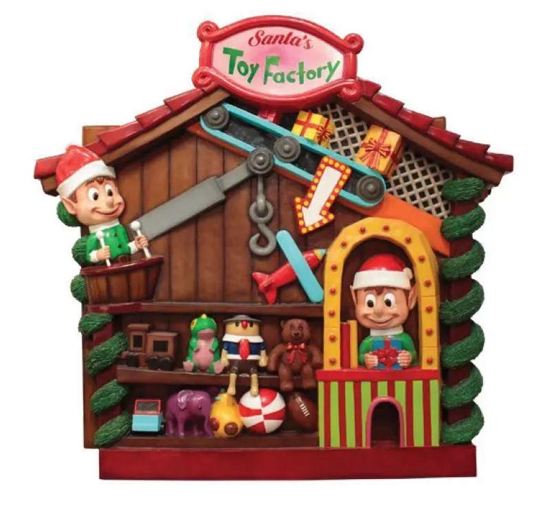 Santa's Toy Factory Workshop Backdrop Facade Statue - LM Treasures – LM ...