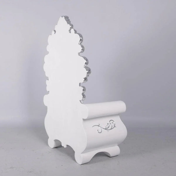 White Santa Throne Life Size Christmas Statue| LM Treasures