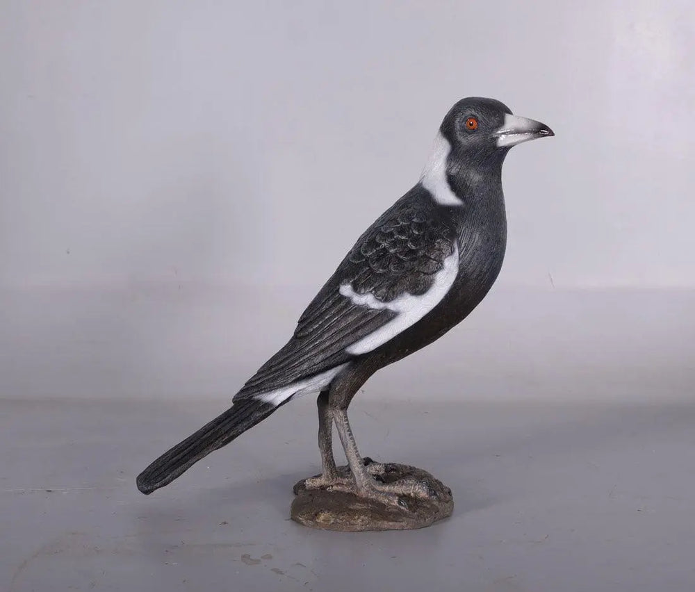 Magpie Crow Life Size Statue | LM Treasures