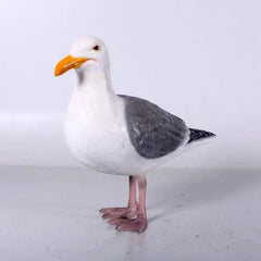 Seagull Life Size Bird Animal Nautical Beach Statue – LM Treasures