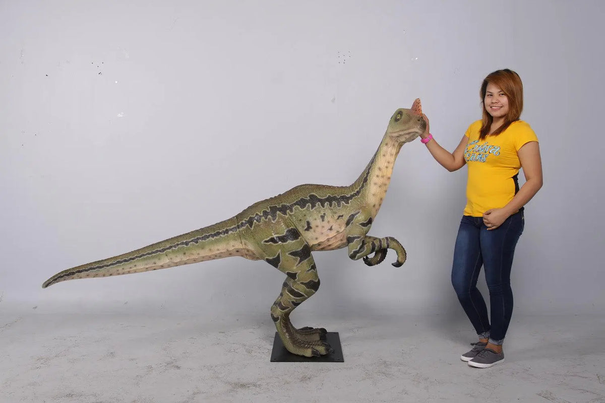 Dilong Paradoxus Dinosaur Jurassic Life Size Statue| LM Treasures