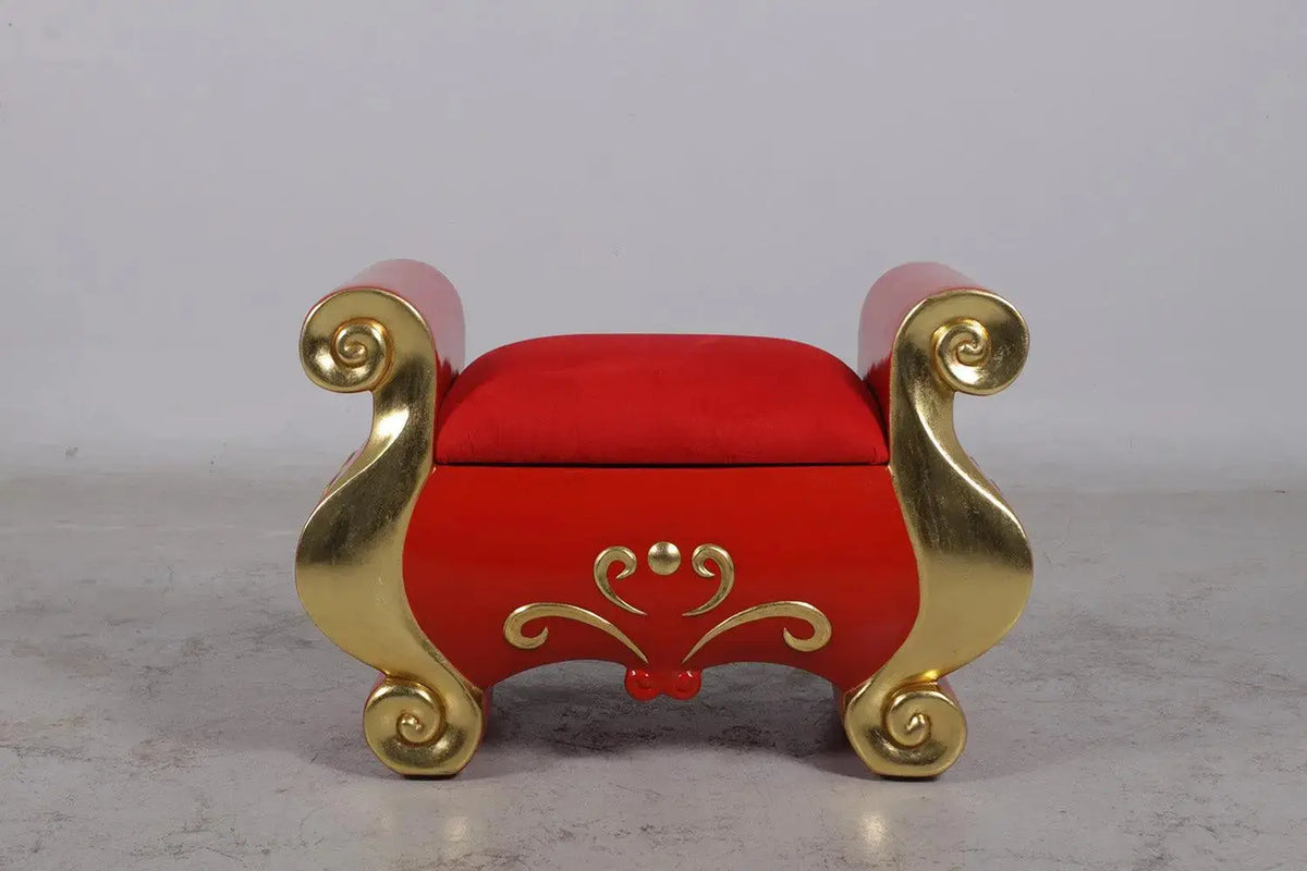 Santa Claus Throne Life Size Resin Christmas Statue| LM Treasures