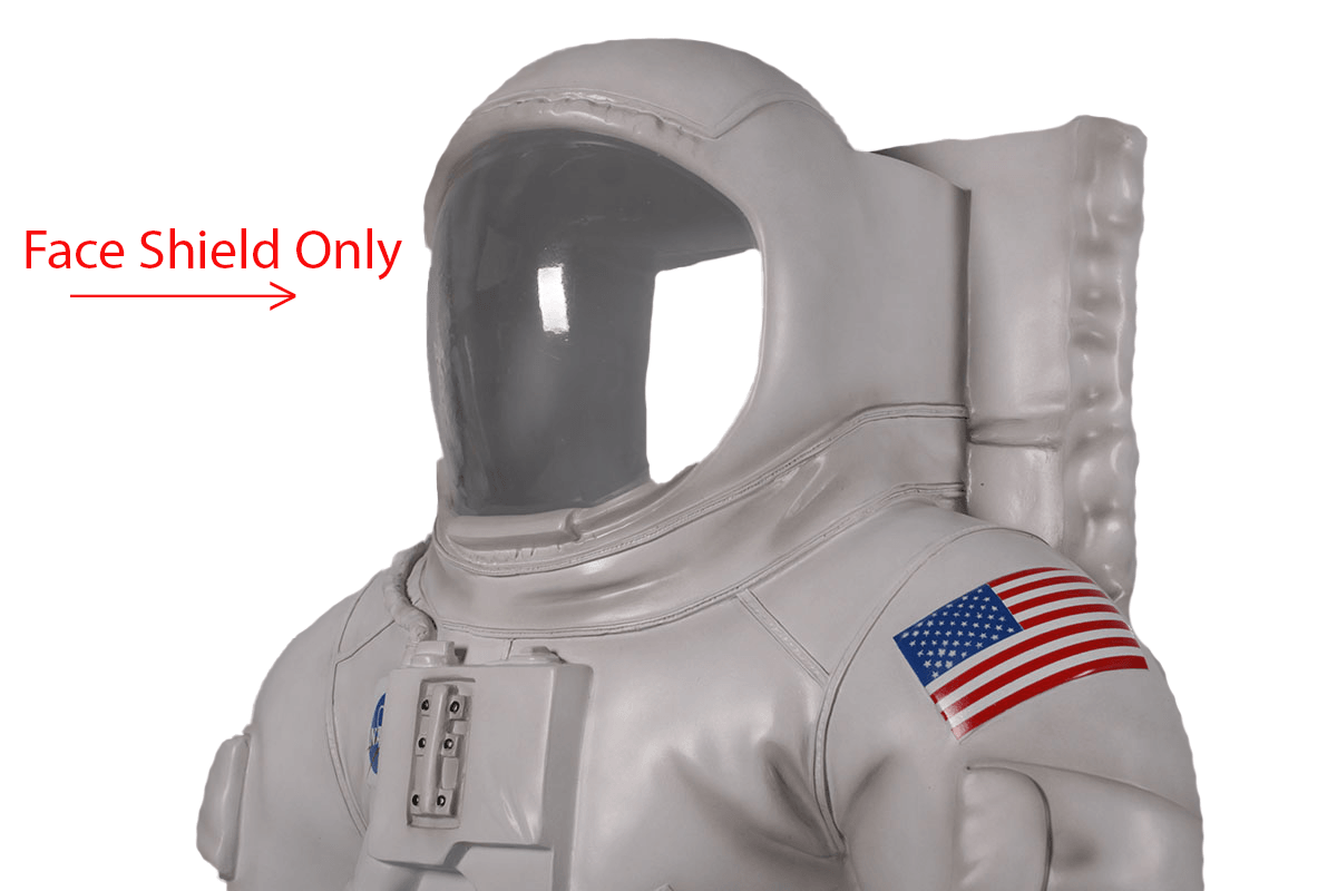 Extra Face Shield For Astronaut Photo Op Life Size Statue| LM Treasures