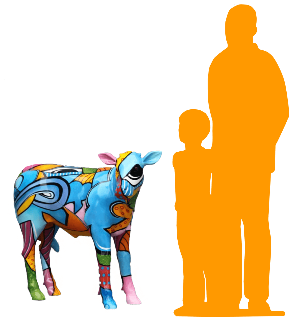 Baby Calf Pop Life Size Farm Animal Adorable Statue| LM Treasures