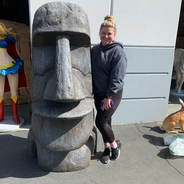 Eastern Island Stone Head Bust Statue | LM Treasures