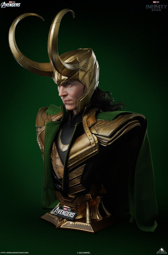 Marvel MCU Tom Hiddleston Loki Life Size Bust Statue| LM Treasures