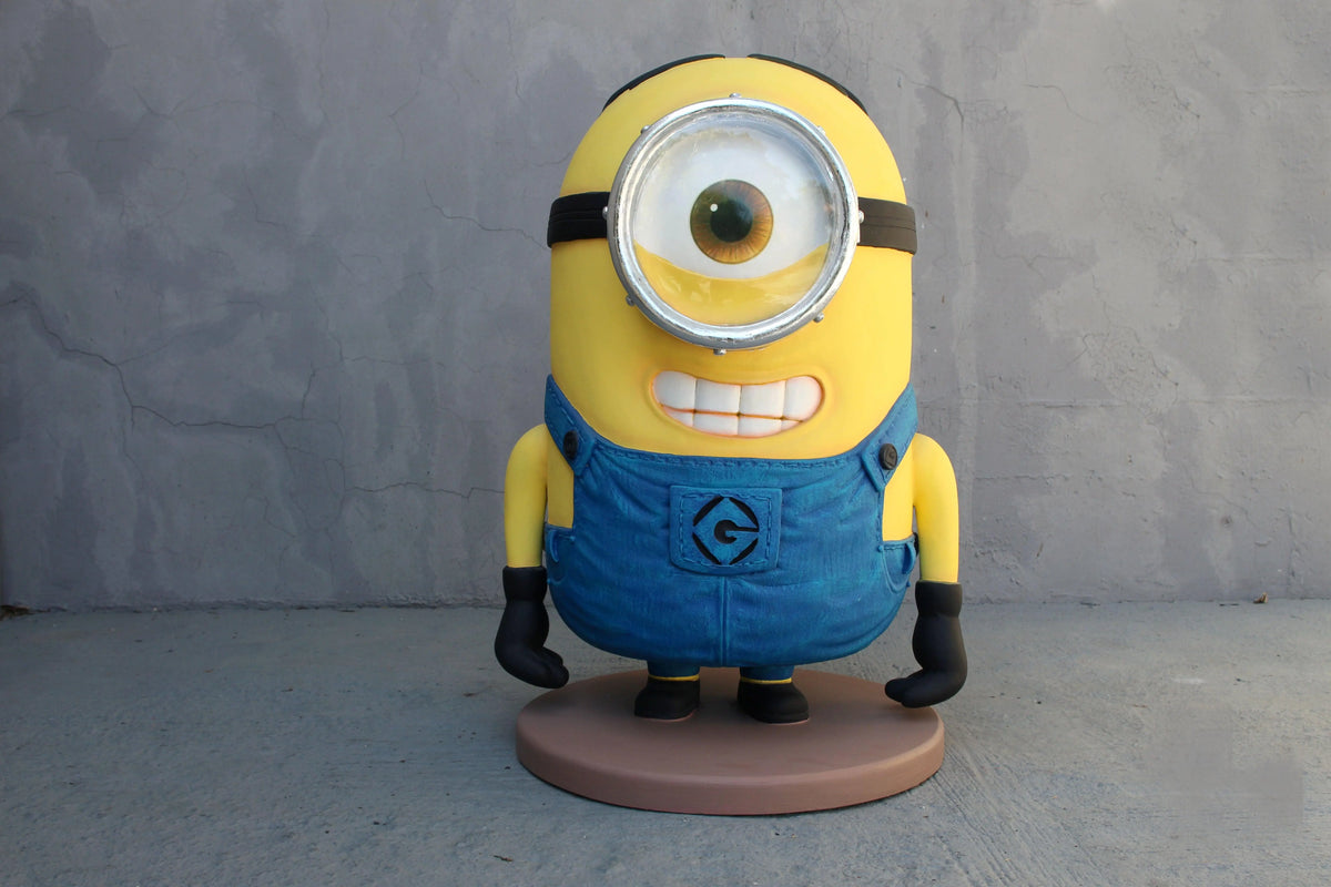 Cartoon Yellow Minion One Eye Life Size Statue| LM Treasures