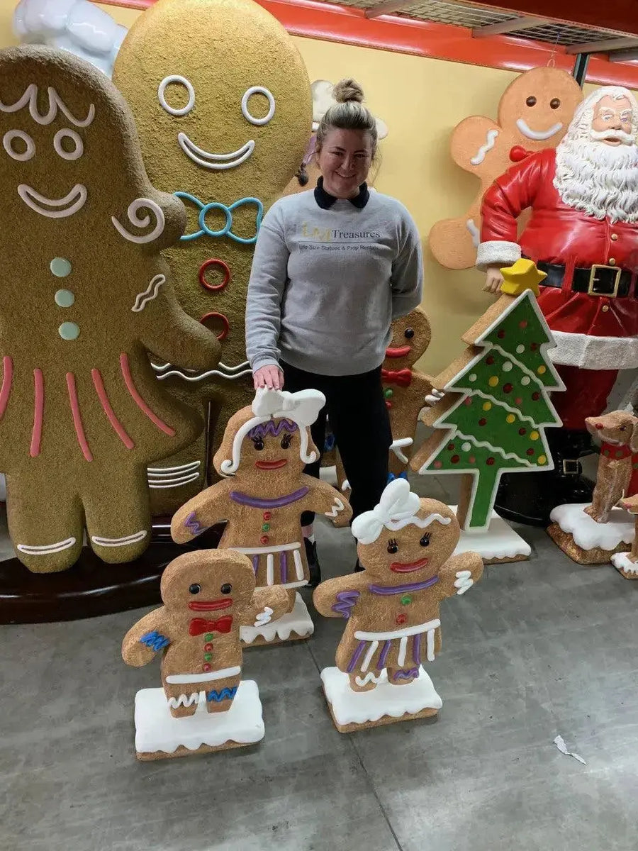 Small Mama Gingerbread Cookie Over Sized Statue | LM Treasures