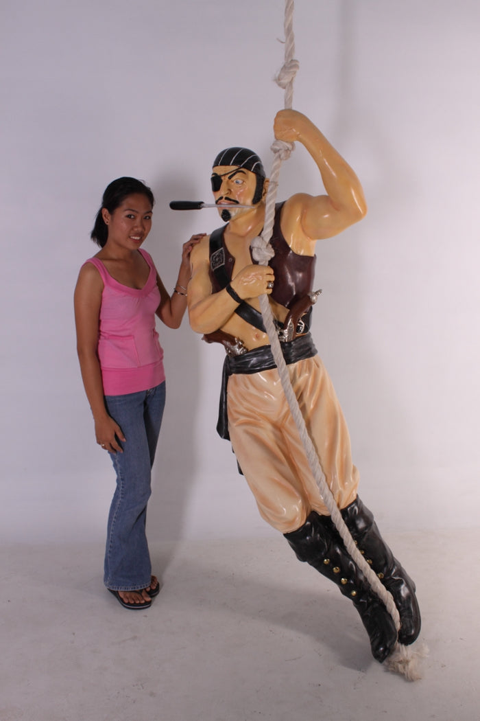 Pirate Hanging on Rope 6ft| LM Treasures