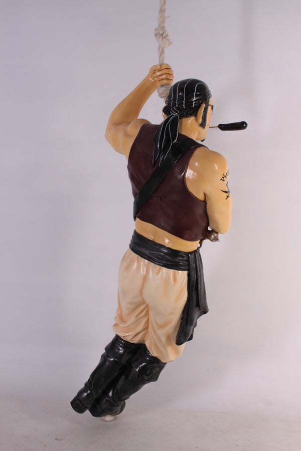 Pirate Hanging on Rope 6ft| LM Treasures