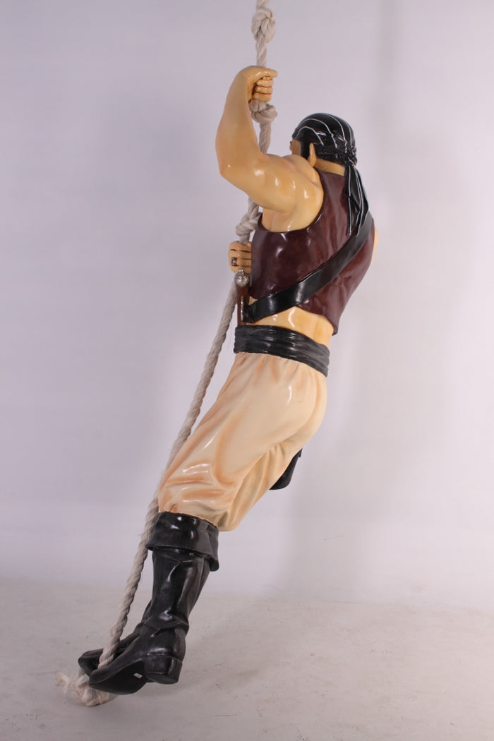 Pirate Hanging on Rope 6ft| LM Treasures