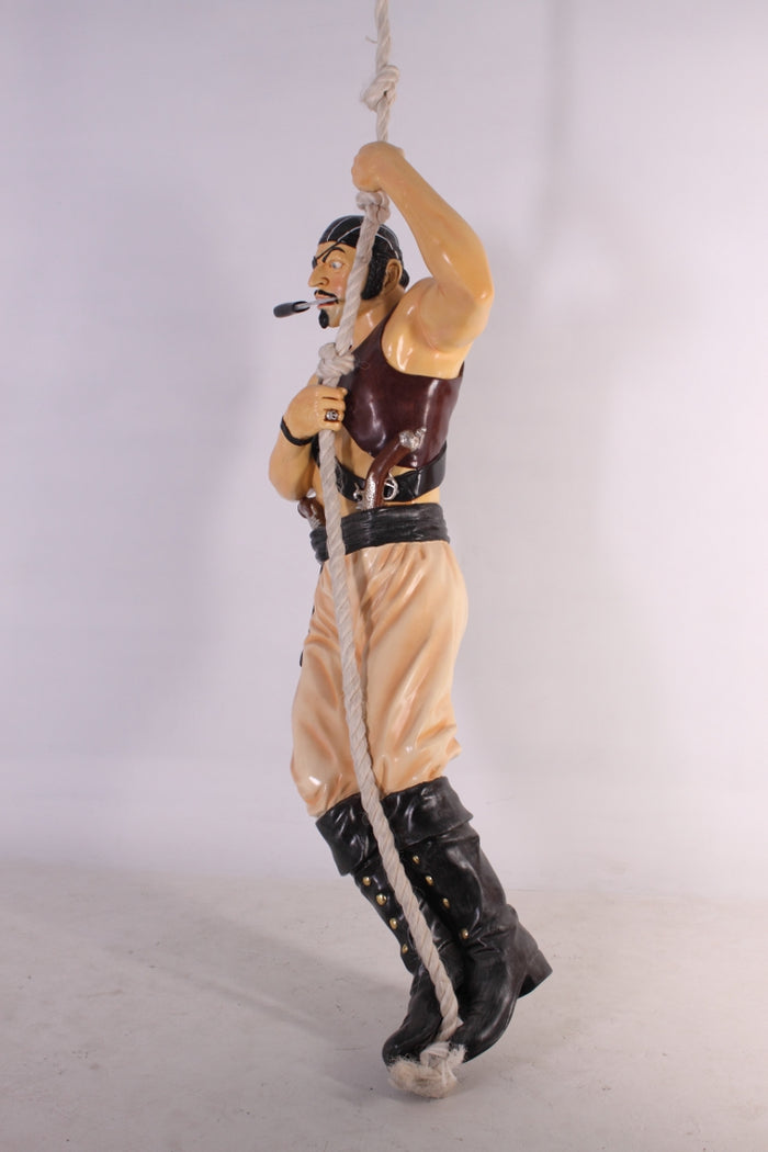 Pirate Hanging on Rope 6ft| LM Treasures