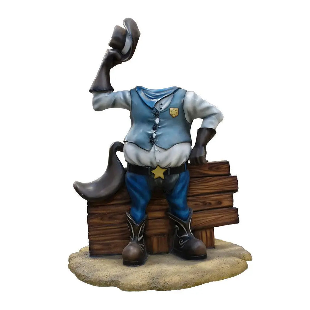 Cowboy Photo Op Life Size Statue | LM Treasures