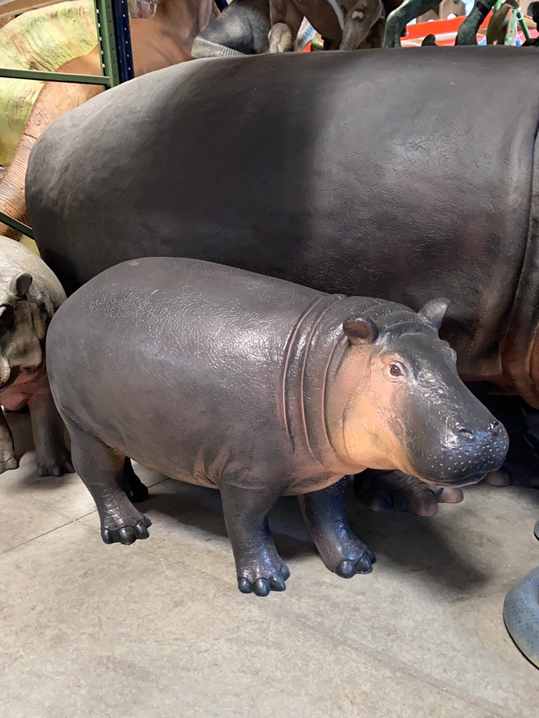 Baby Hippo Life Size Statue | LM Treasures