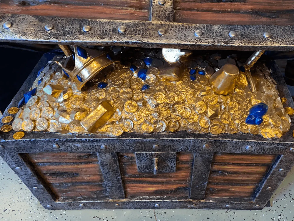 Treasure Chest Life Size Statue| LM Treasures