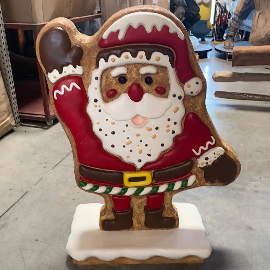 Santa Gingerbread Cookie Over Sized Statue - LM Treasures – LM Treasures