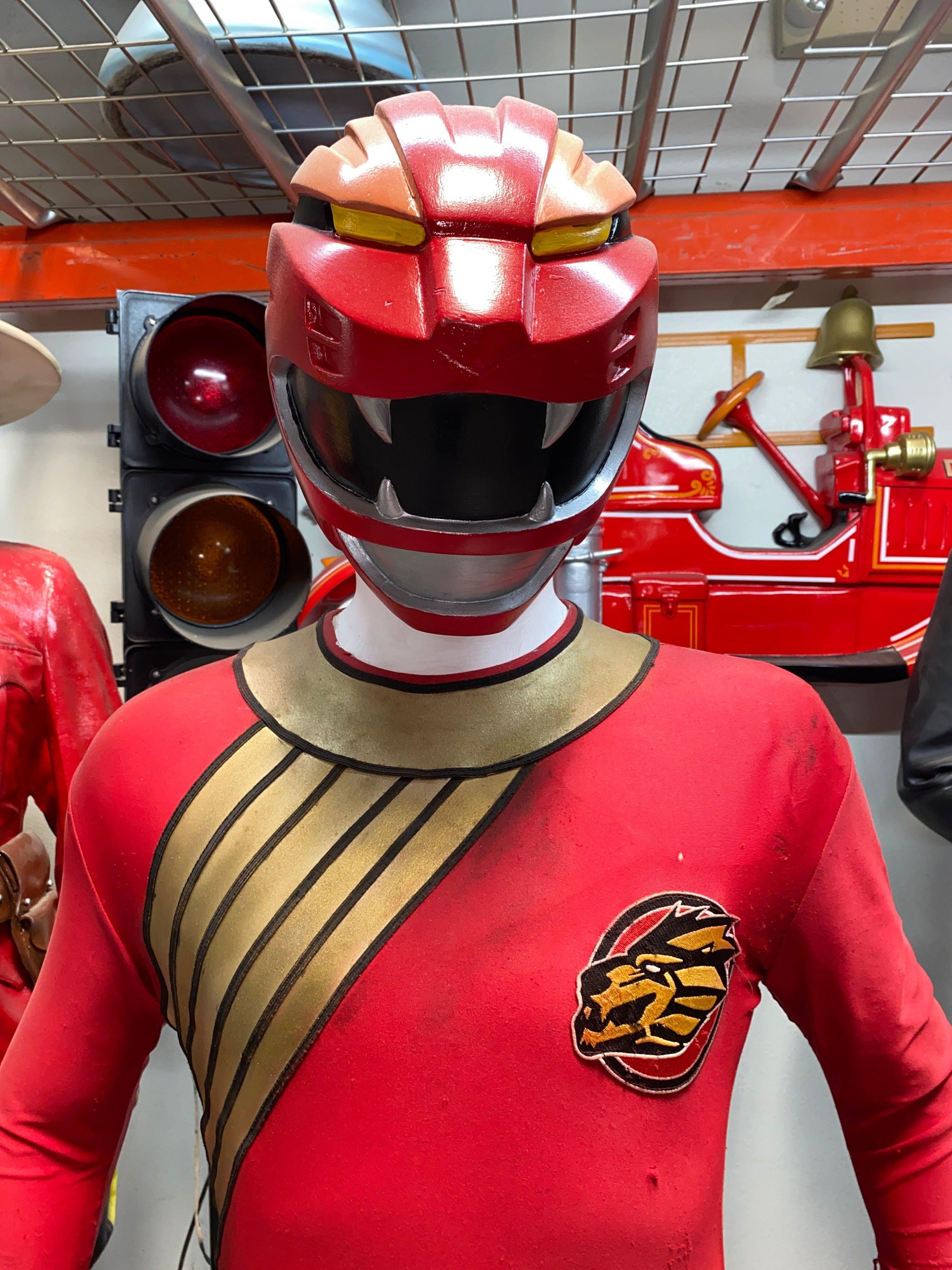 Pre-Owned Red Power Ranger Life Size Statue #2 | LM Treasures