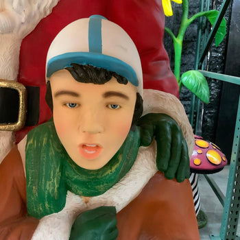 Santa Claus With Children Life Size Christmas Statue - LM Treasures ...